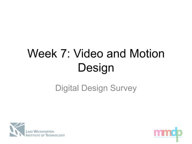 Digital Design Survey: Week 7 lecture | PPT