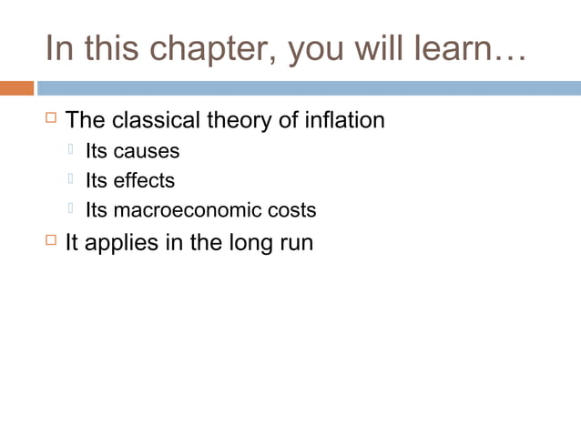Week 2b money and inflation | PPT