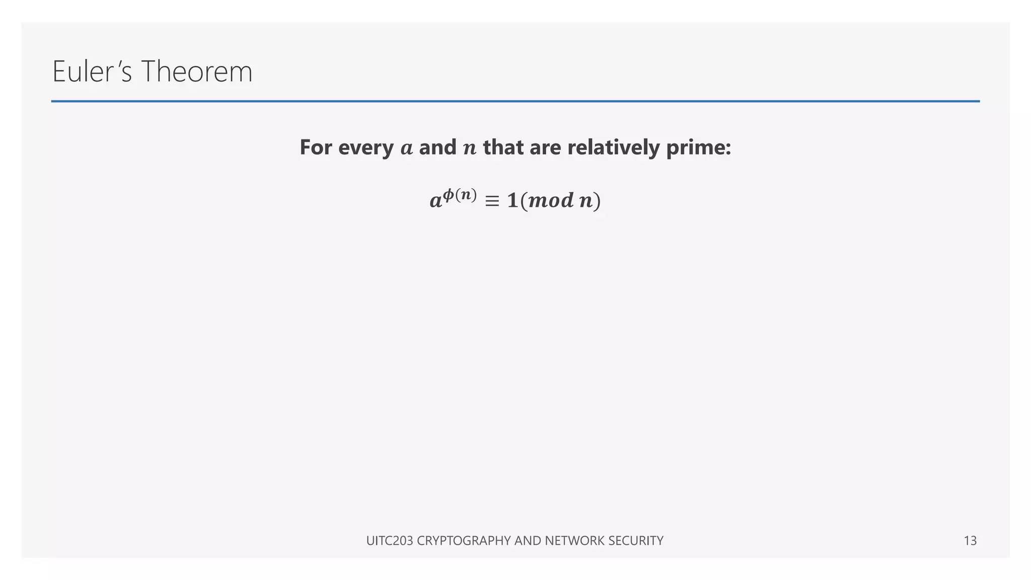 Mathematical Foundations of Cryptography | PPTX