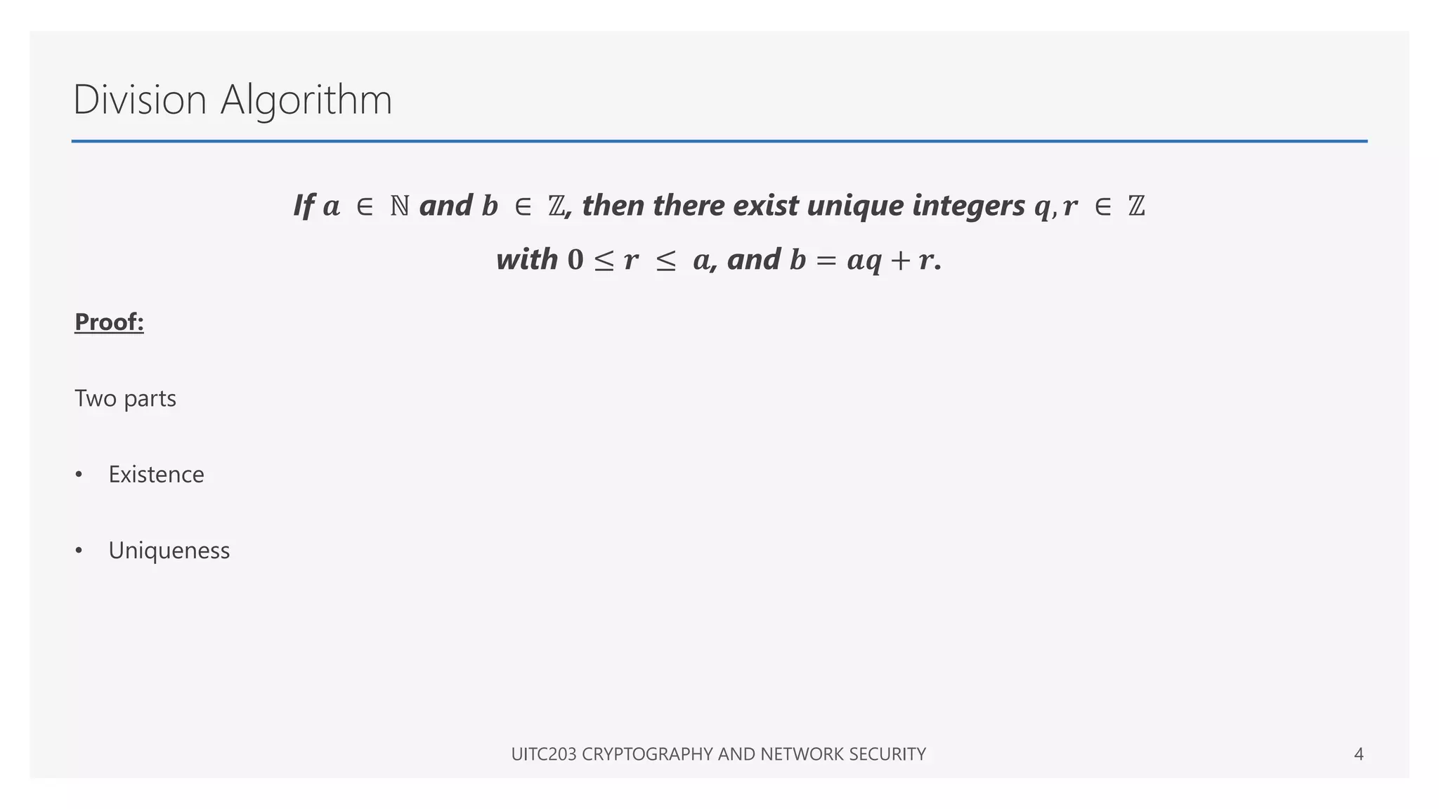 Mathematical Foundations of Cryptography | PPTX