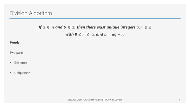 Mathematical Foundations of Cryptography | PPTX | Information and Network Security | Computing