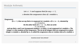 Mathematical Foundations of Cryptography | PPTX | Information and Network Security | Computing
