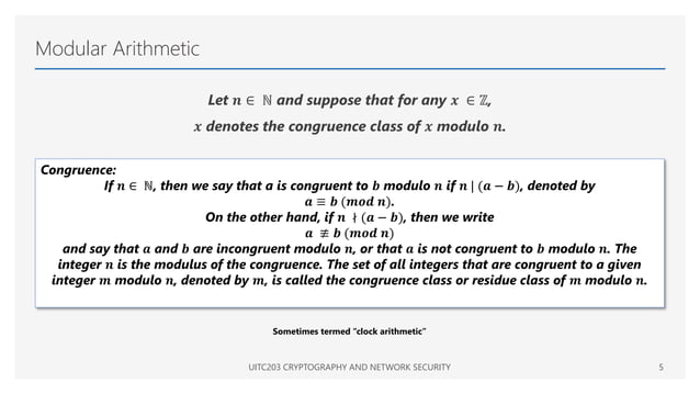 Mathematical Foundations of Cryptography | PPTX | Information and Network Security | Computing