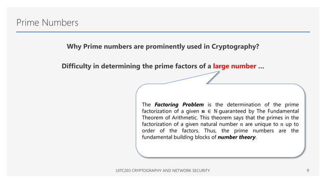 Mathematical Foundations Of Cryptography Pptx Information And Network Security Computing