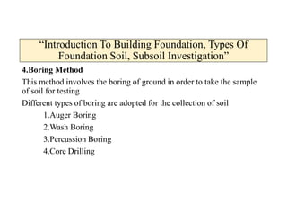 Building Foundations, Soil Survey, Types of Foundations | PDF