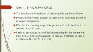 WEEK-3-HEALTH-CARE-ETHICS (AUTONOMY)pptx | PPTX