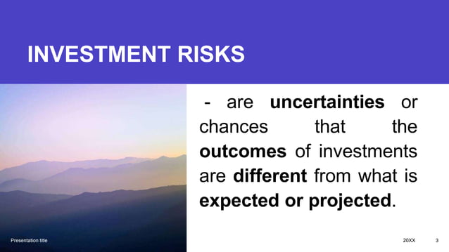 Week-3-Risk-Return-Trade-off.pptx | Stocks and Bonds | Personal Investing