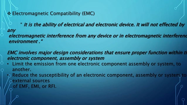 Electromagnetic Interference and Electromagnetic Compatabiity | PPTX | Consumer Electronics ...