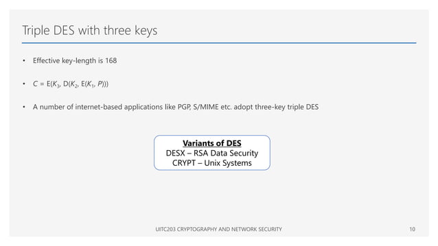 Data Encryption Standard Ppt