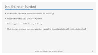 Data Encryption Standard | PPTX