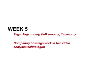 Taxonomy vs Tagsonomy | PPT