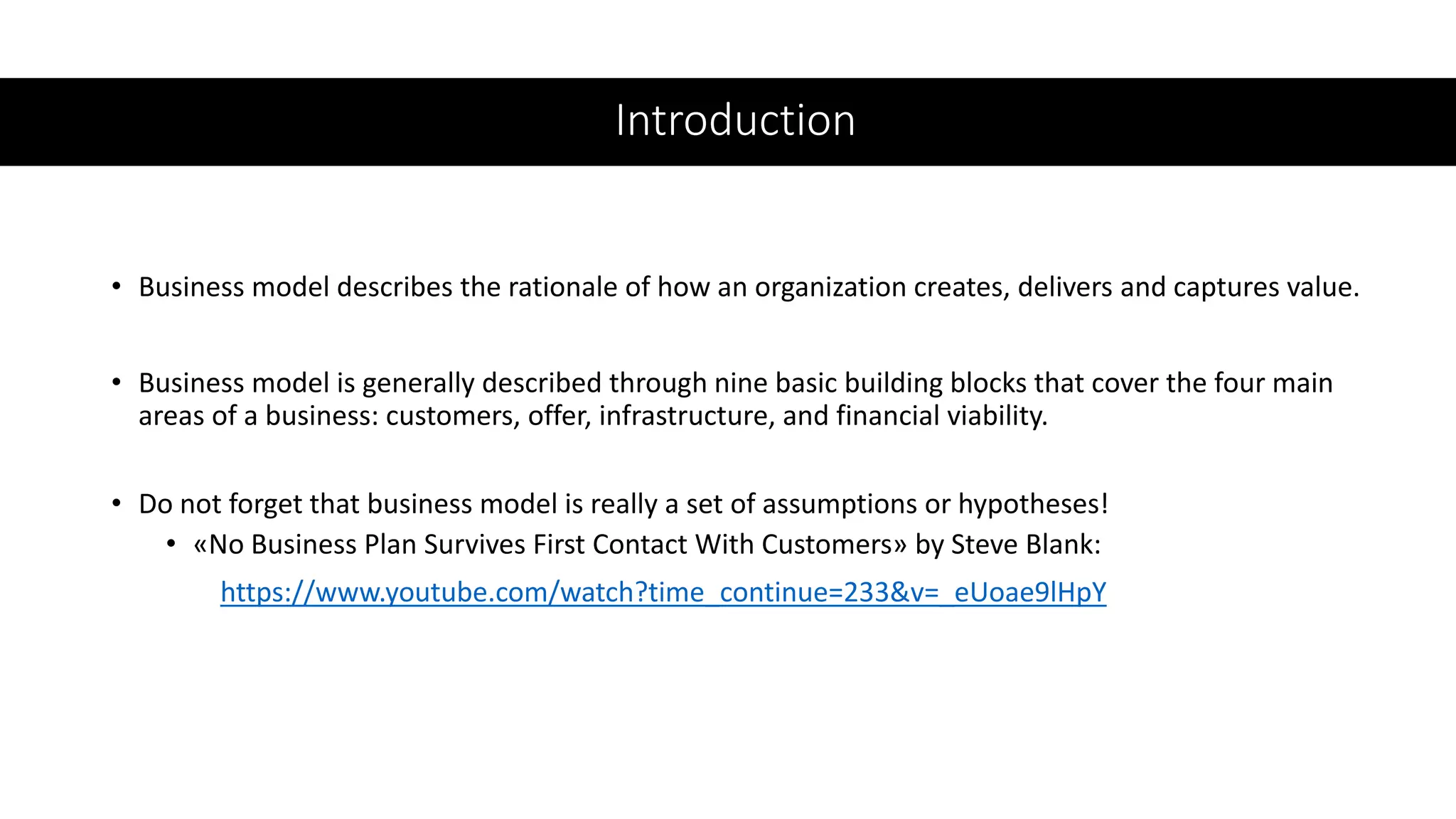Week-6: Business Model Generation & Value Proposition | PPT