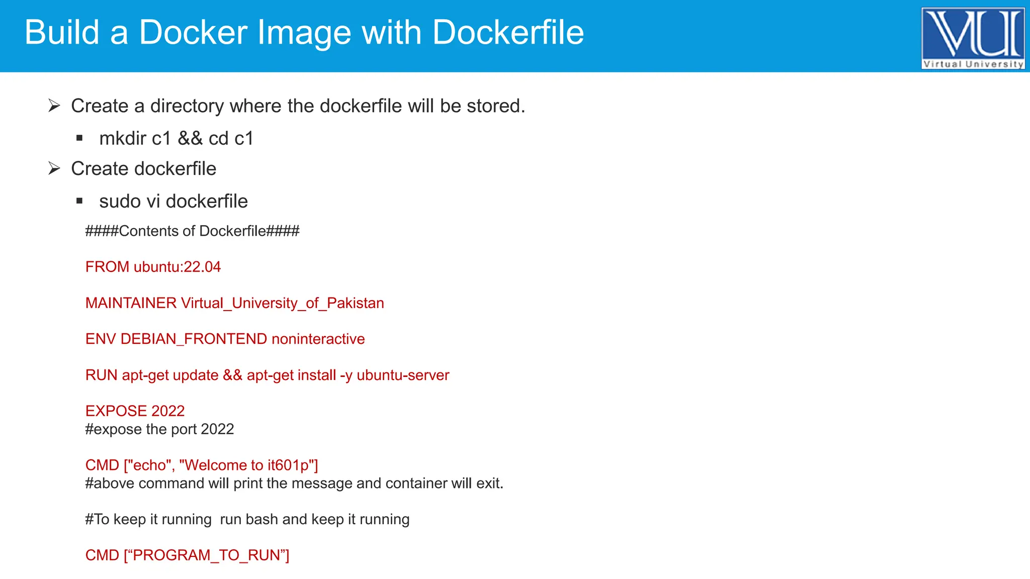 Computer science docker file Week -6 to7 | PPT