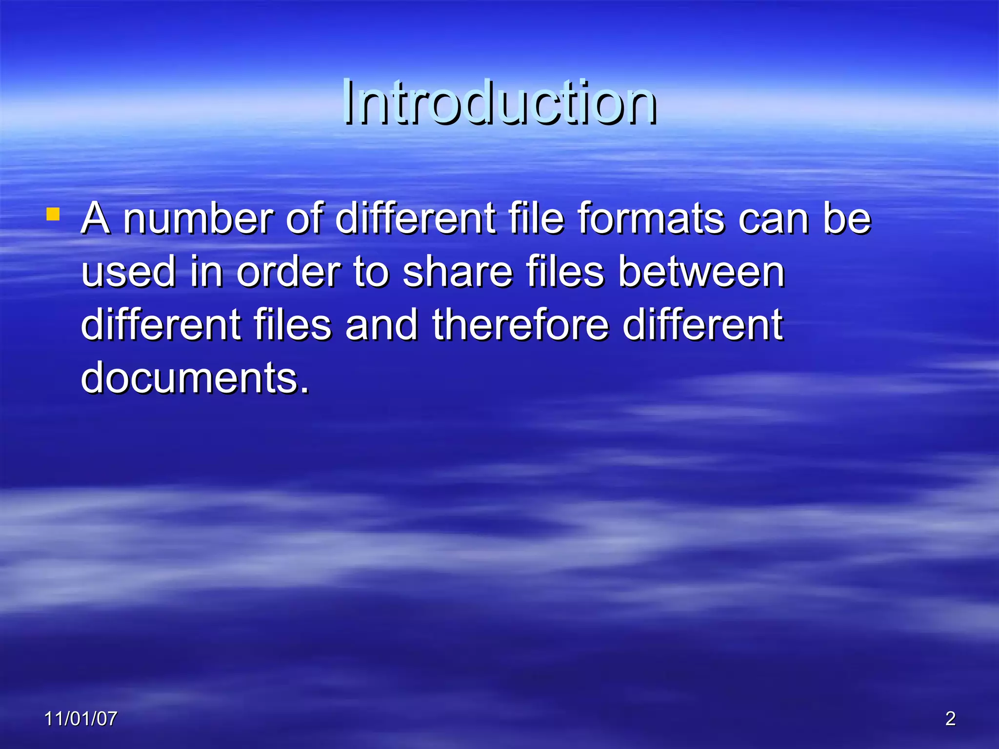 Week 6 Task File Formats Ppt