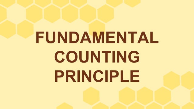 Fundamental counting principle PPT LESSON 2 | PPTX