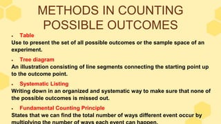Fundamental counting principle PPT LESSON 2 | PPTX