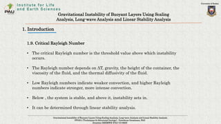 WGravitational Instability of Buoyant Layers Using Scaling Analysis ...
