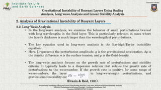WGravitational Instability of Buoyant Layers Using Scaling Analysis, Long-wave Analysis and ...