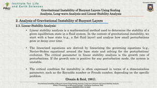 WGravitational Instability of Buoyant Layers Using Scaling Analysis, Long-wave Analysis and ...