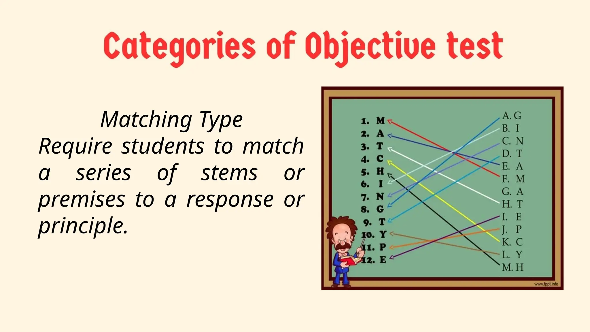 WEEK-8-OBJECTIVE-EXAMINATION-final.pptx types of objective test | PPT