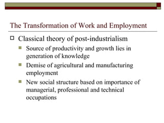 The Transformation of Work in the Information Age | PPT