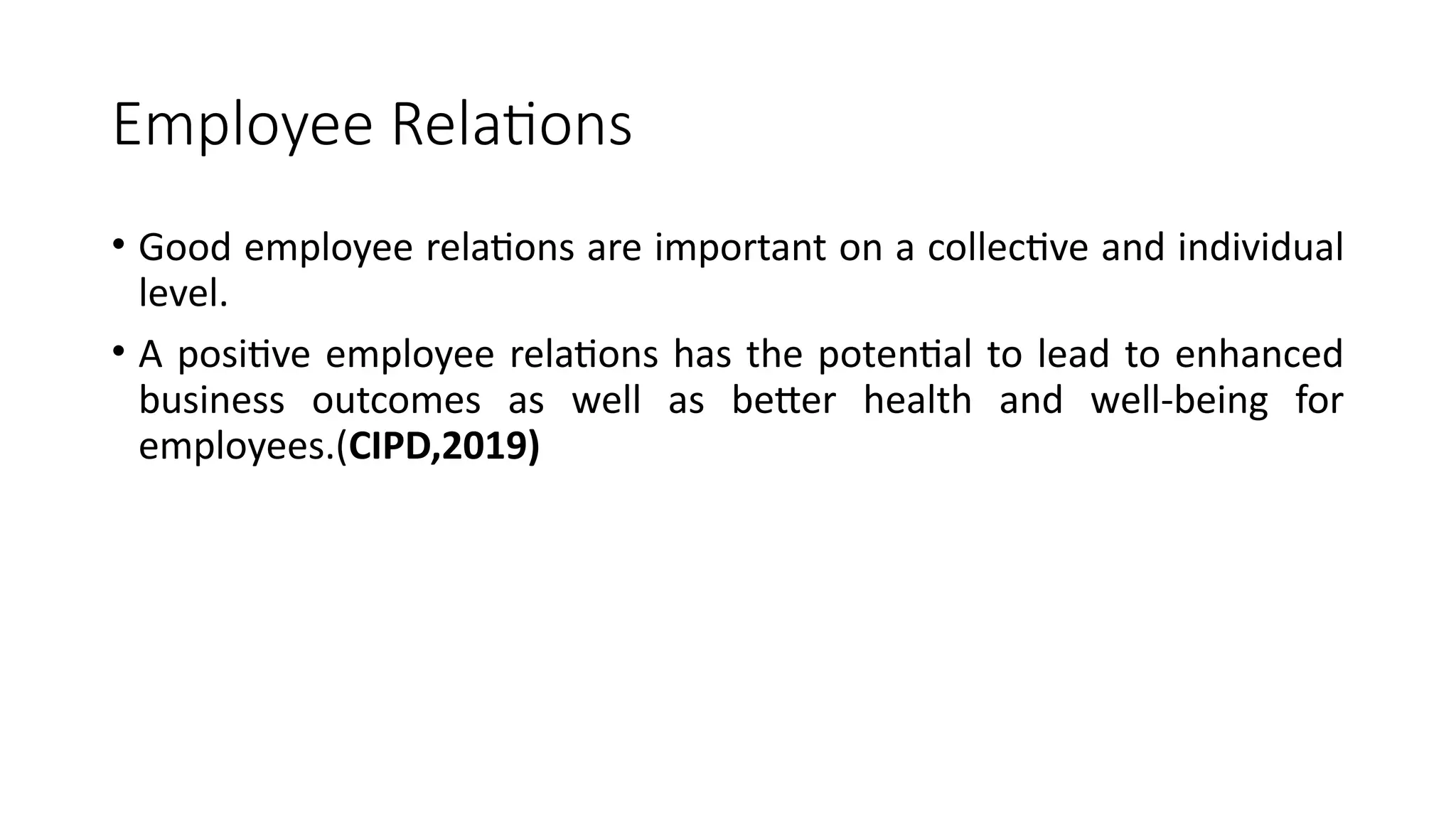 Employee Relation/Type of employee relations(ER) | PPTX