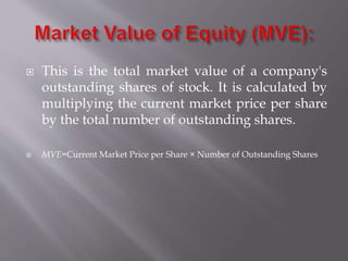 SHAREHOLDERS VALUE ADDED and Market Value Added | PPTX