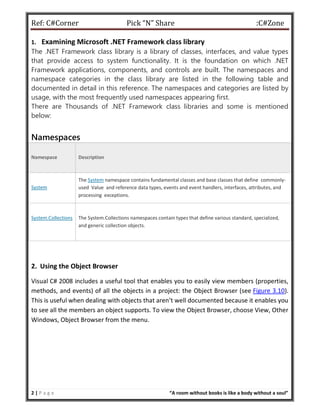 Week 9 IUB c# | PDF