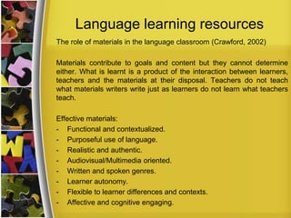 Language learning resources (short version 2015) | PPTX
