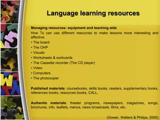 Language learning resources (short version 2015) | PPTX