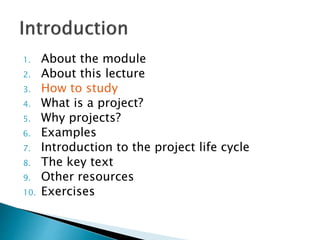 Introduction to Project Management | PPTX