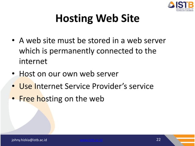 IS341 - Week01 the world wide web architecture | PPT