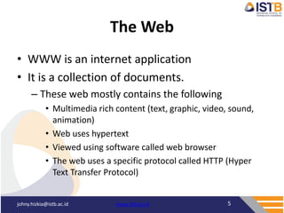 IS341 - Week01 the world wide web architecture | PDF