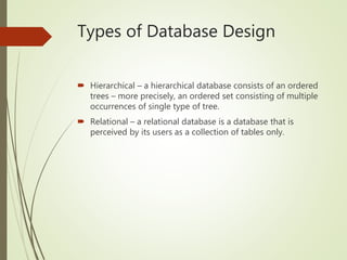 Database Concepts and Components | PPTX