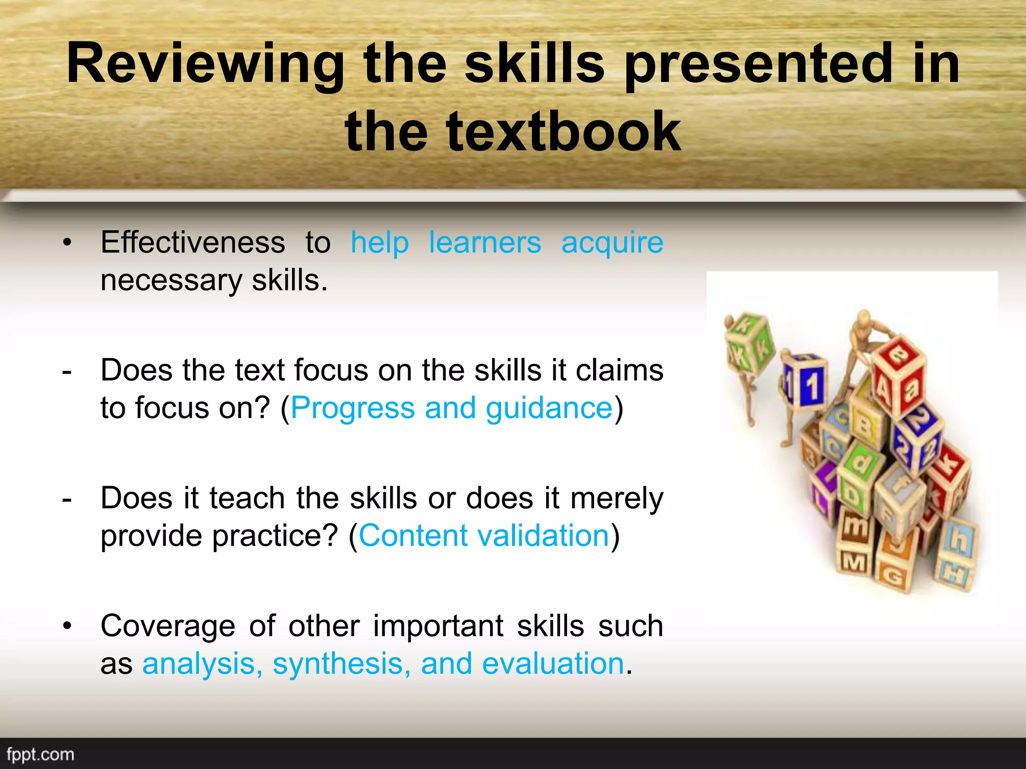 Textbook selection in ELT | PPTX