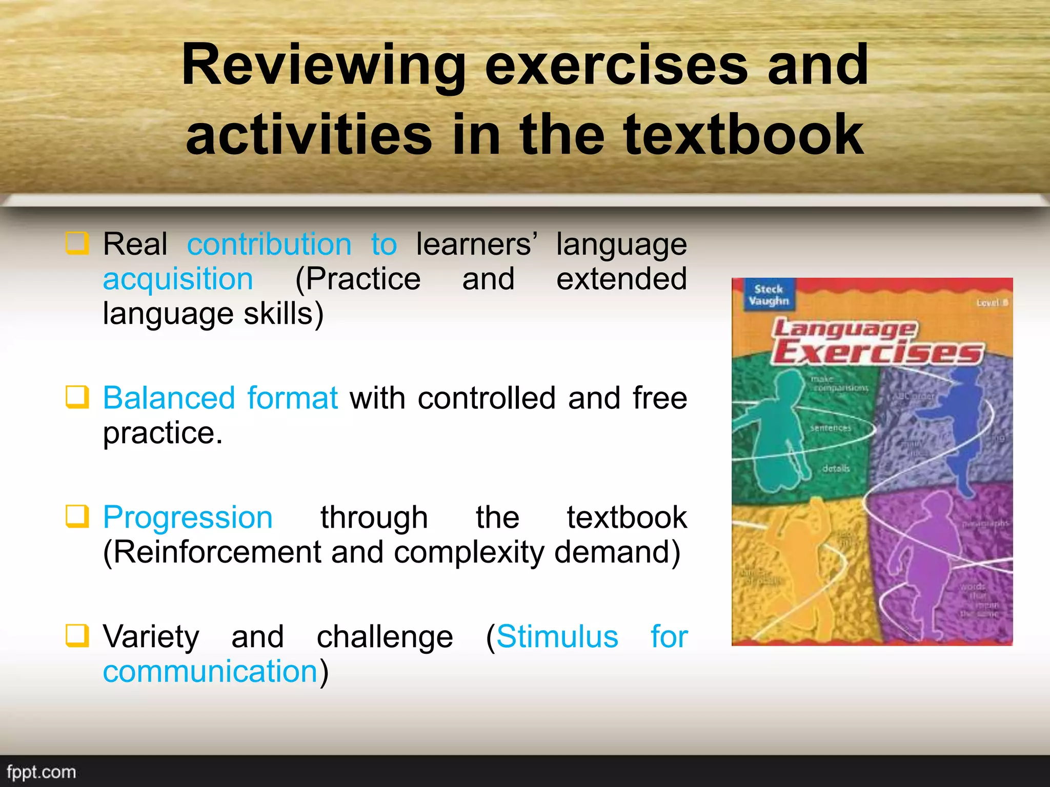 Textbook selection in ELT | PPTX