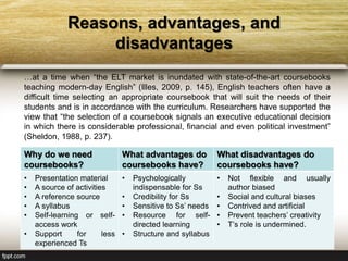 Textbook selection in ELT | PPT