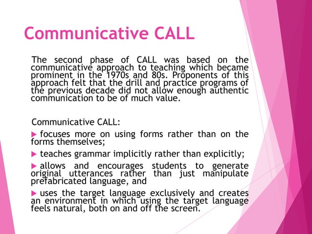 Computer assisted language learning | PPTX