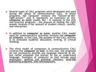 Computer assisted language learning | PPTX