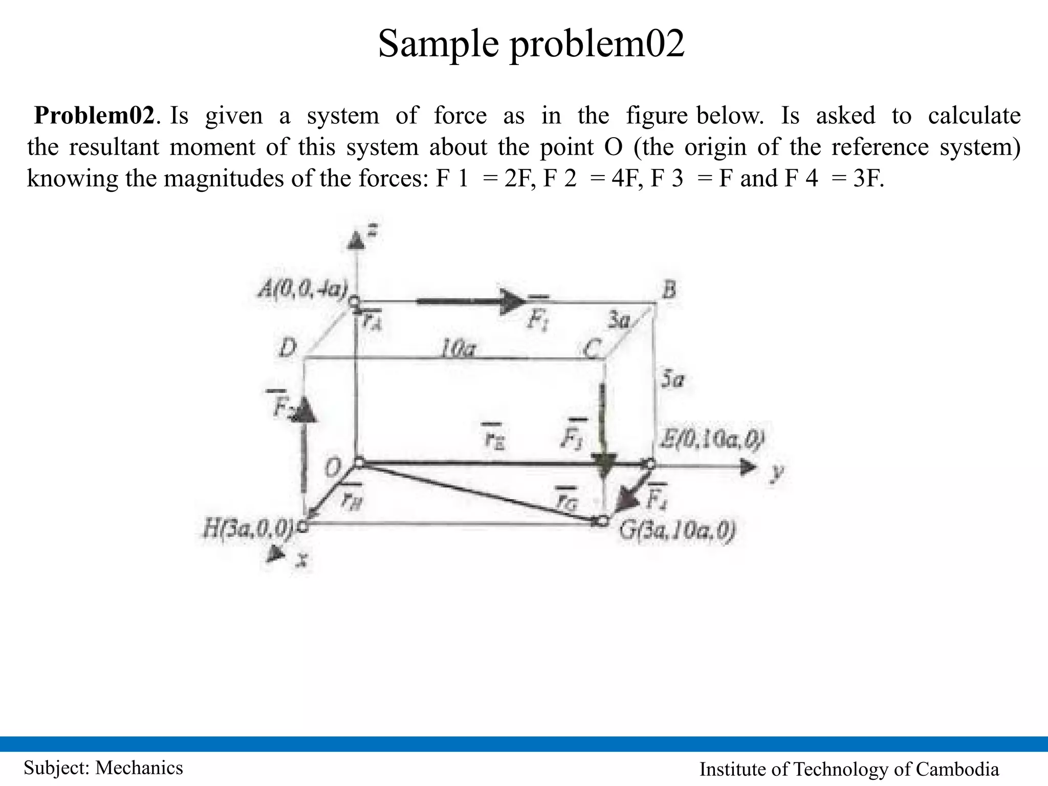 Mechanics Statics (system of force) | PDF