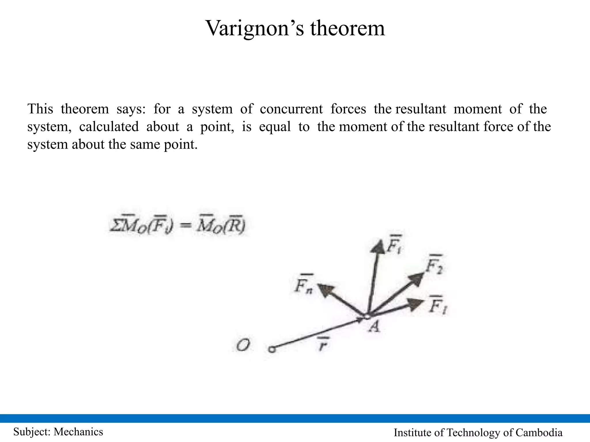 Mechanics Statics (system of force) | PDF
