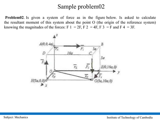 Mechanics Statics (system of force) | PPT