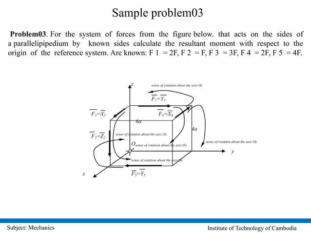 Mechanics Statics (system of force) | PPT