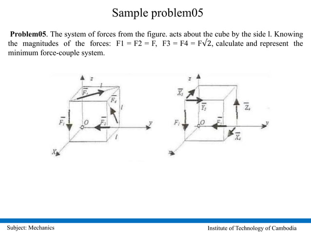 Mechanics Statics (system of force) | PPT