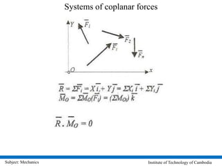Mechanics Statics (system of force) | PPT