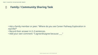 Comprehensive Career Pathway Exploration for Grade 11 Students | PPTX