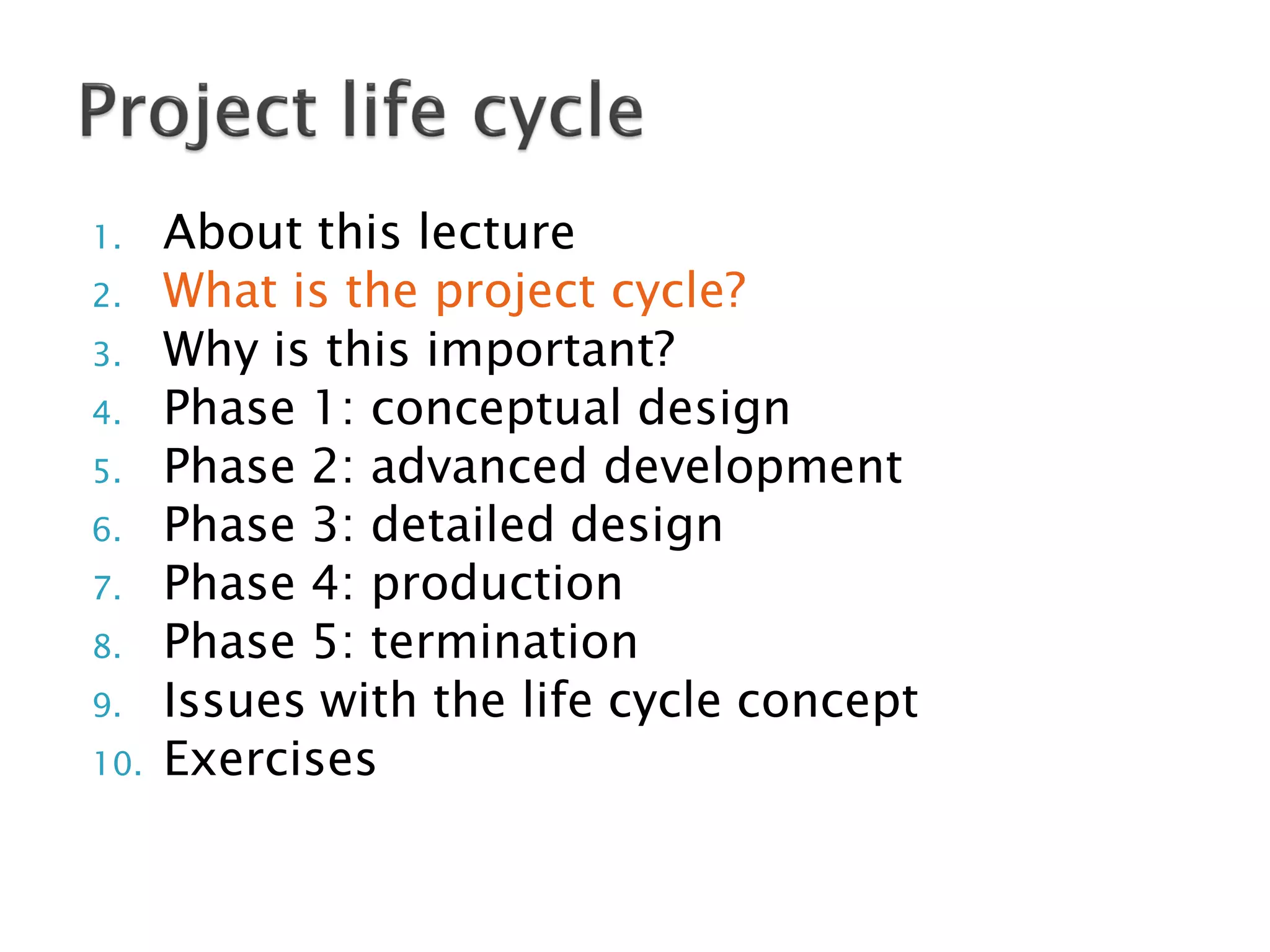 Project Life Cycle | PDF