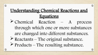 Week 04-Physical-Science Chemical Reactions | PPTX