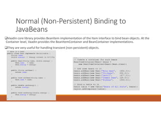 Vaadin JPAContainer | PPT
