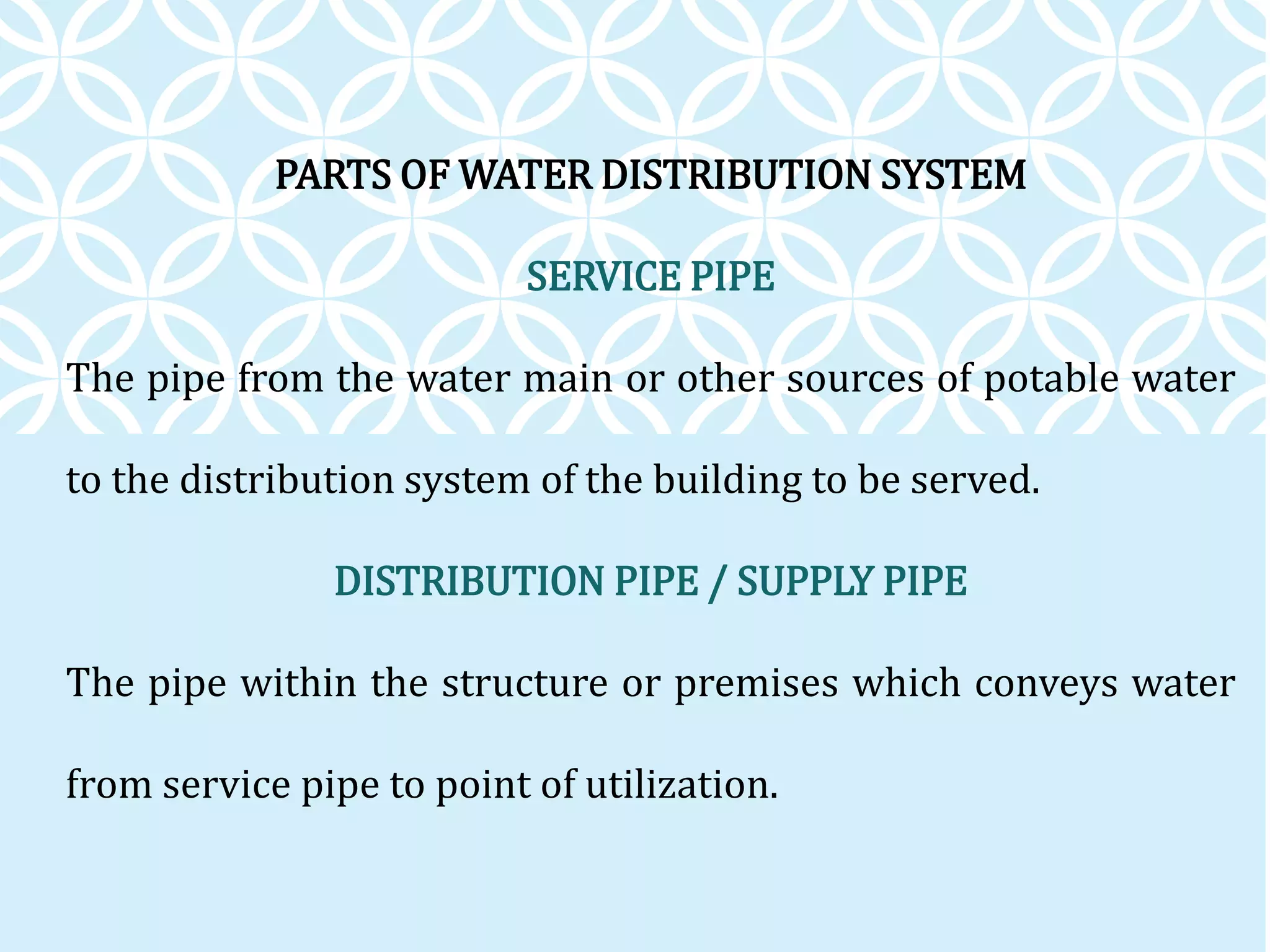Week 05 lecture 05 water supply | PPTX